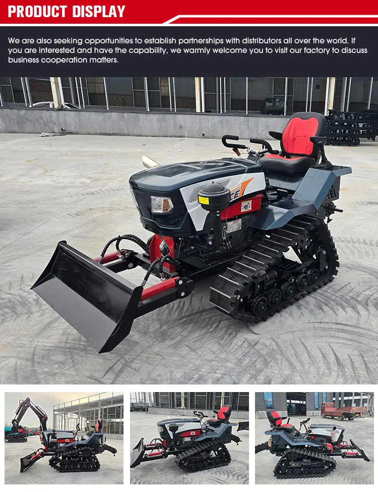 80HP Compact Crawler Tractor - Versatile Farm Equipment
