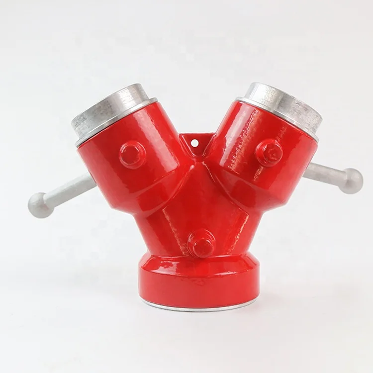 Y Type Aluminum Fire Water Divider With Brass Coupling Fire Hydrant ...