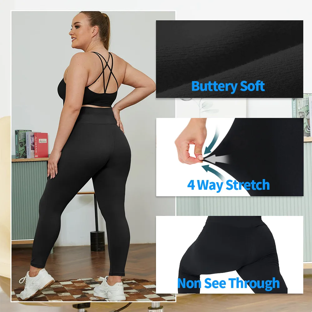 Workout Clothing Custom Logo Plus Size Breathable Buttery Soft Booty ...