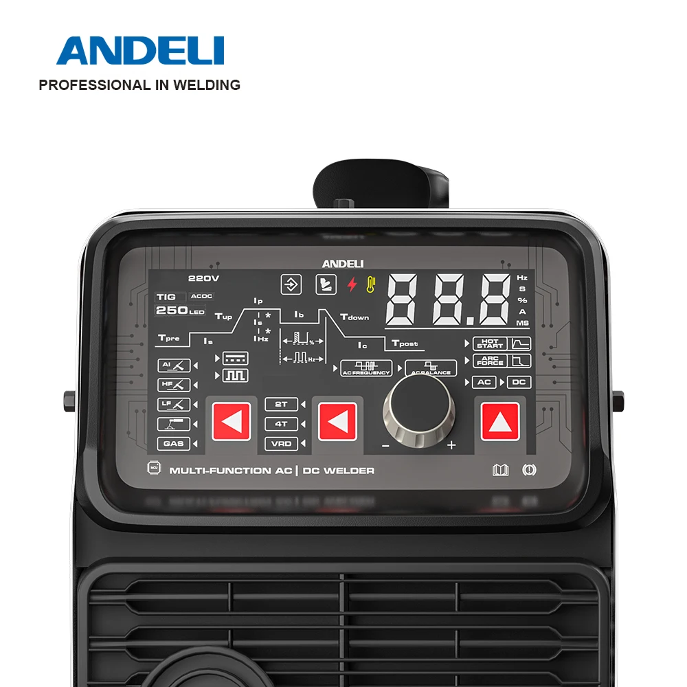 Andeli New Arrival Tig-250pe Led 110v/220v Ac Dc Tig Welder Tig Welding ...