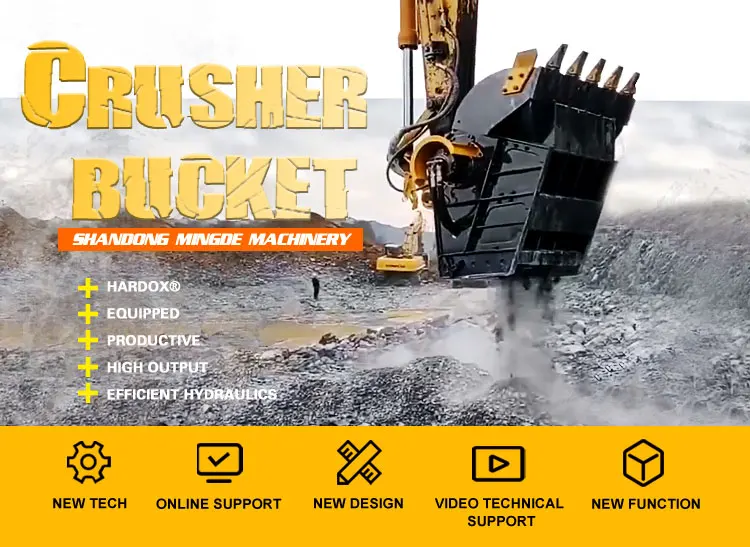 MONDE PC300 CAT 330 Excavator Hardox Crusher Bucket for Sale| Alibaba.com