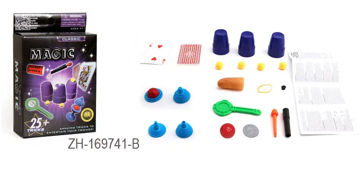 25 Types Tricks Magic Prop Kit - Easy Learning for Beginners