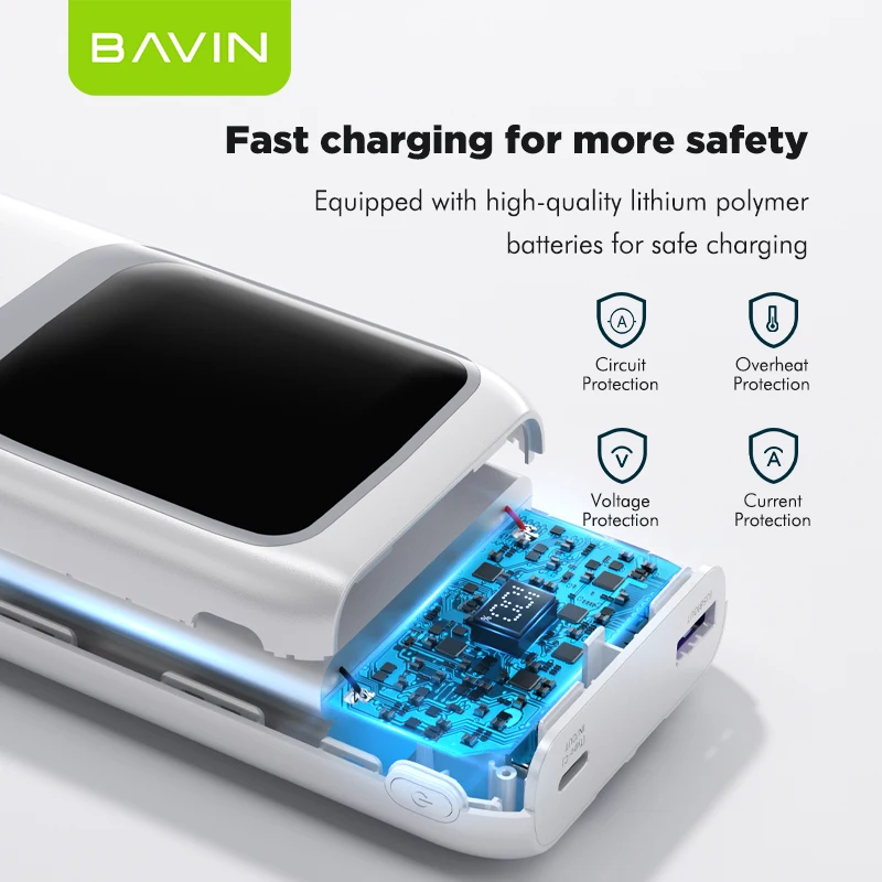 BAVIN Power Bank 20000mah - Fast Charging Portable Charger