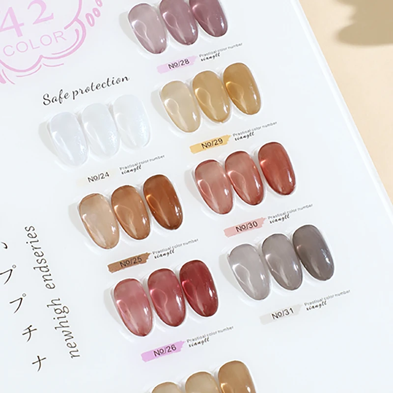 Private Label gel nail polish Long Lasting High Gloss 42 colors uv gel ...