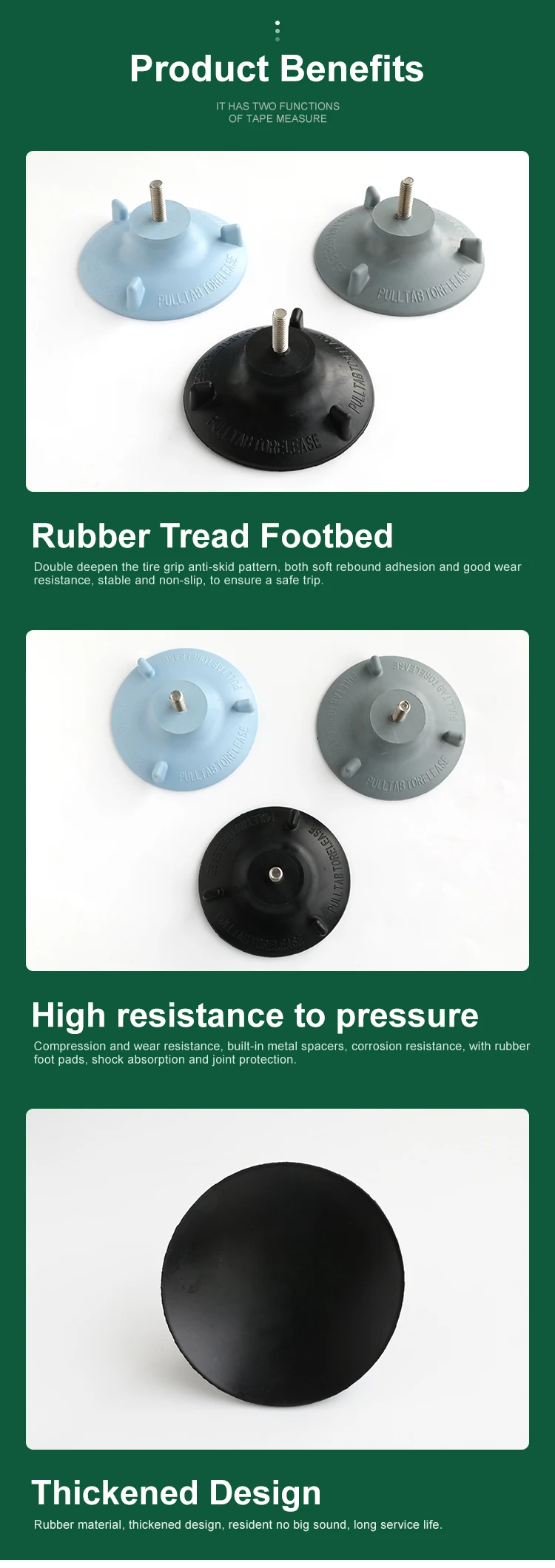 Slope Rubber Feet Caps Replacement Feet Pads For Shower Chair Bath Seat ...