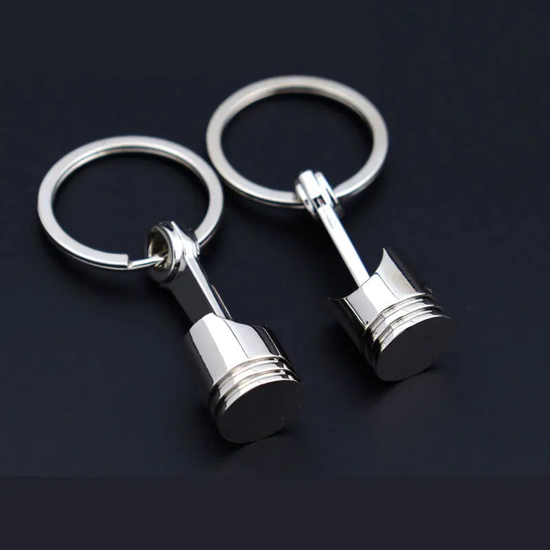 Auto Keychain Alloy Wheel Key Rings - 6 Speed Shifter Gear