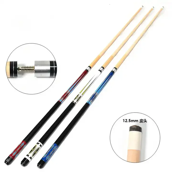 American Pool Stick White Oak Billiard Cues Nine Cues Rods Double ...