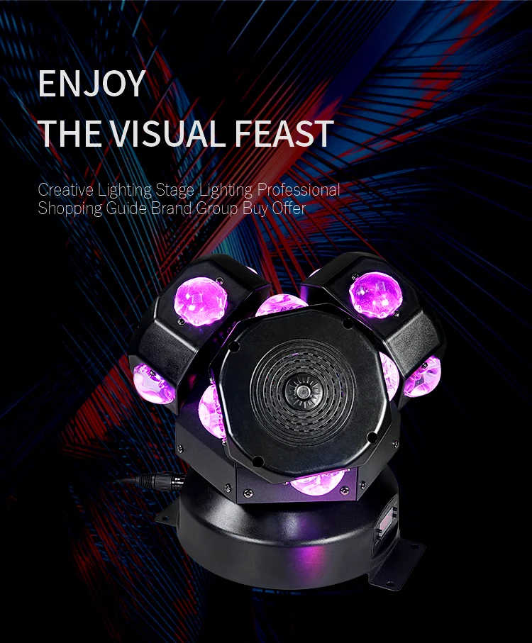 New RG Laser Lights 12x10w RGBW 4in1 LED Moving Head Beam Light DMX512