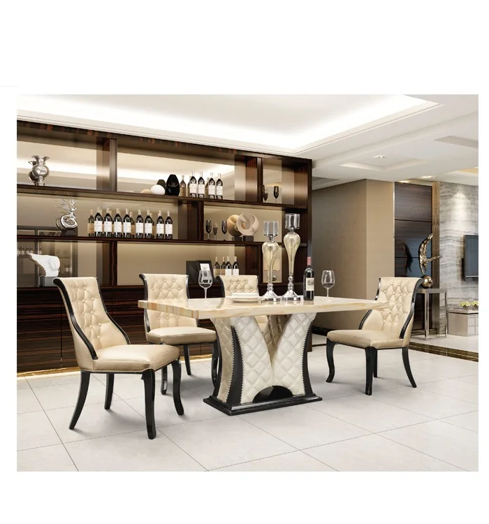 new style korean dining table marble dining table set| Alibaba.com