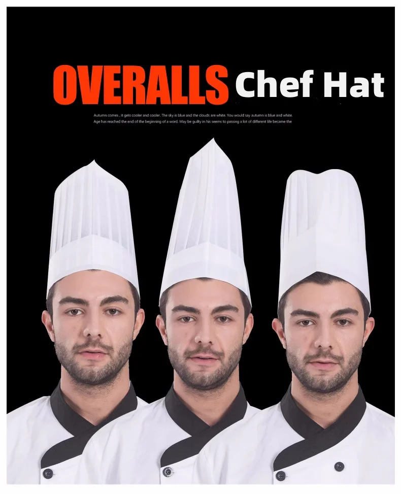 Senior Chef Hat Custom Work Hat Cloth Hat Factory Direct Sales 2024 New ...