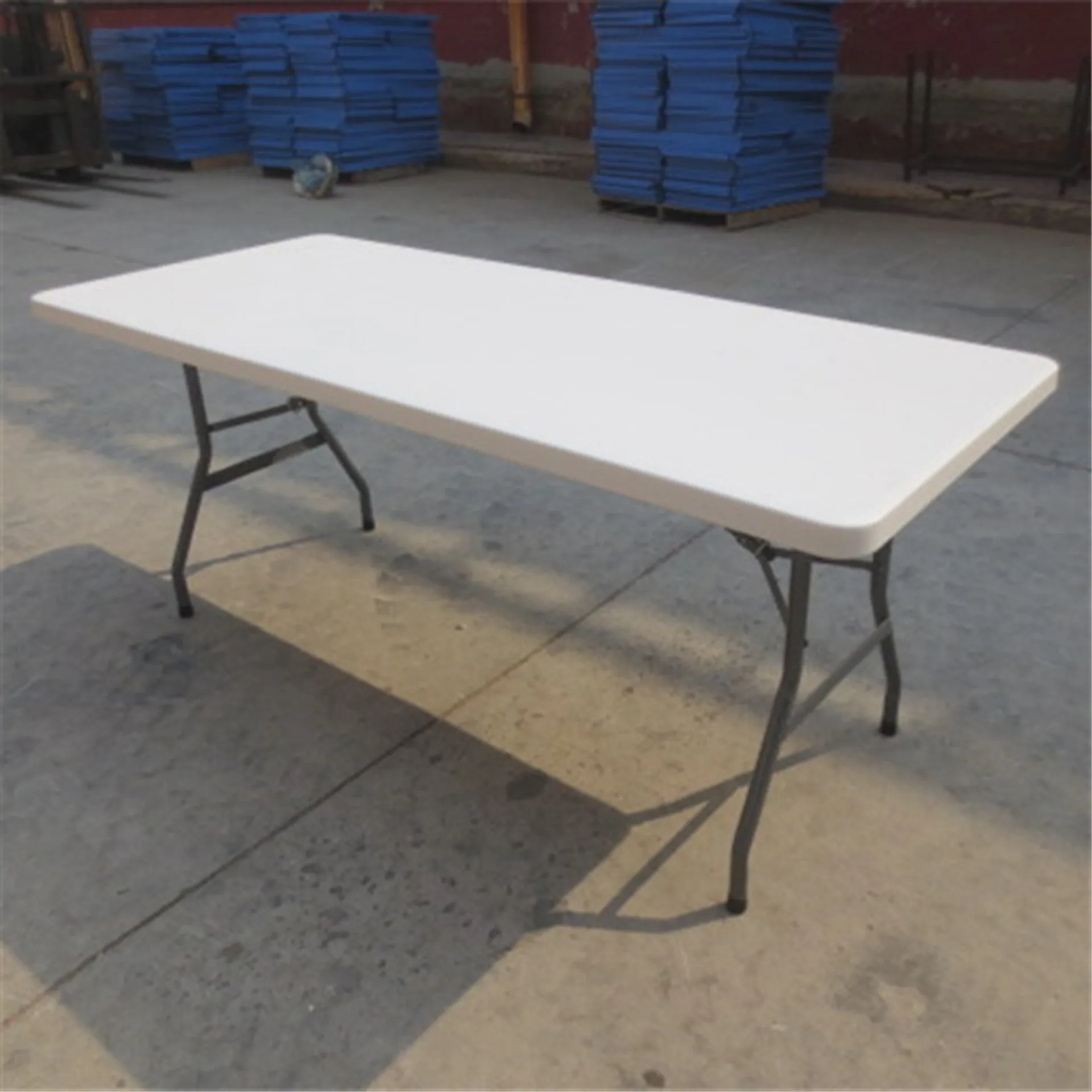 Hdpe Plastic Rectangle Folding Picnic Foldable Table - Buy Picnic Table ...
