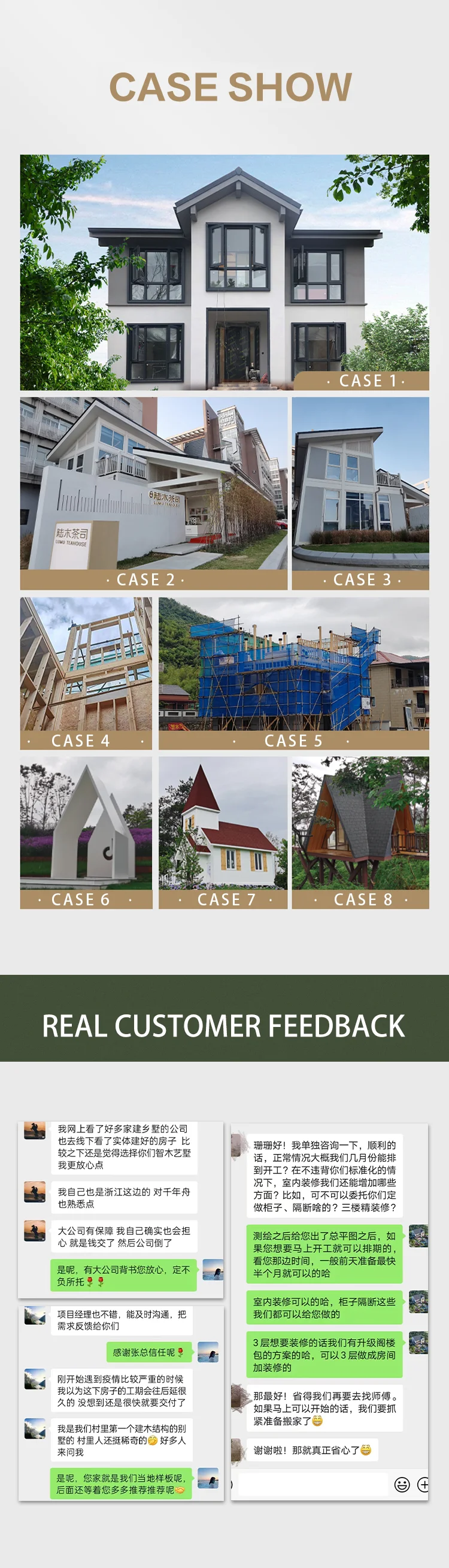 German Modern Villa L163 - Customizable Wooden House