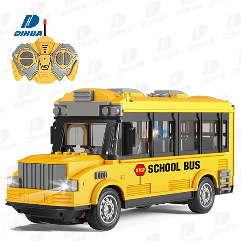 Interactive Remote Control School Bus Toy Car for Kids