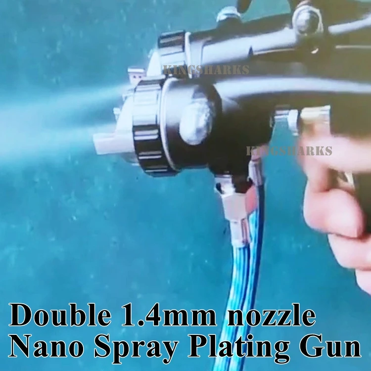 Kingsharks Dual Nozzle Nano Spray Plating Guns - Chrome Plating