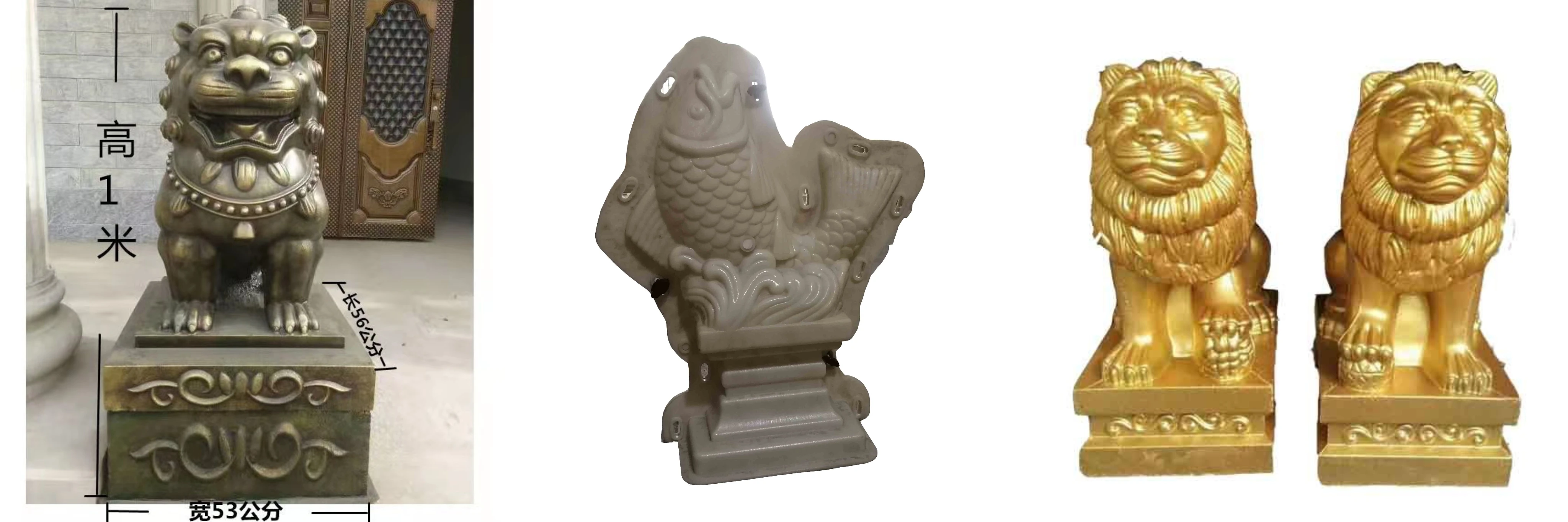 Reazone Concrete Statue Molds - Durable Animal Shaped Molds