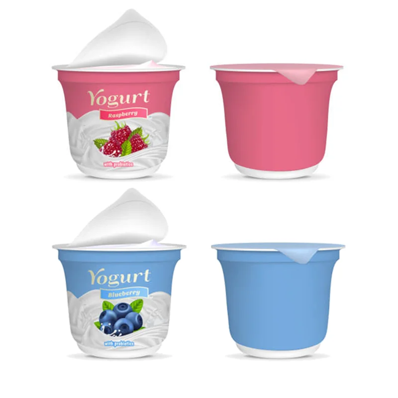 Customized Easy Peel Beverage Milk Yogurt Tea Cups Lidding Film ...