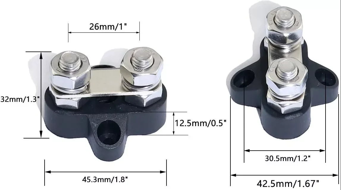 China Customized Marine Dual Double Stud Bus Bar 2 Way Busbar ...
