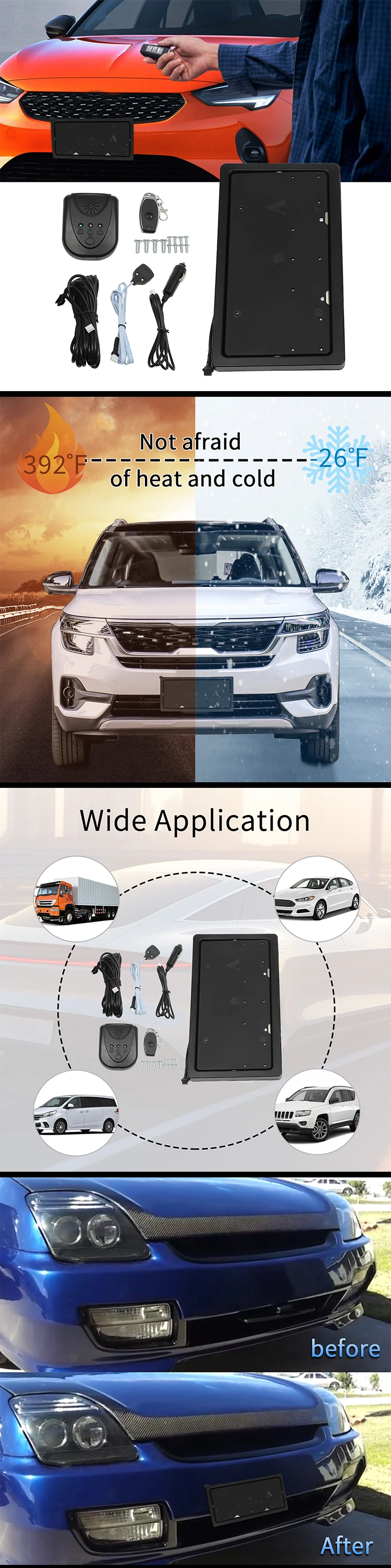 Usa Standard Stealth Vehicle License Plate Flipper Cover Electric ...