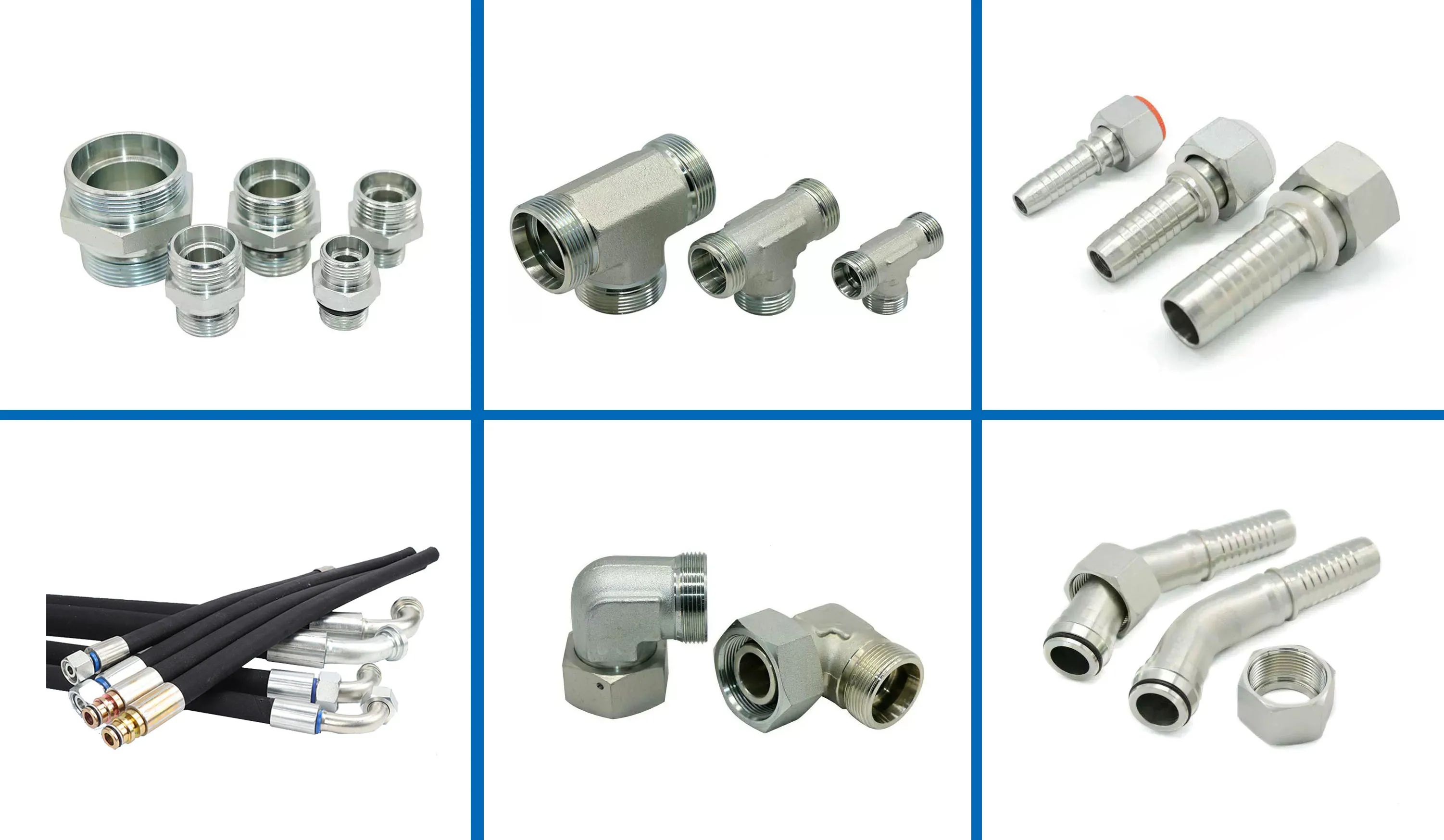 Eaton Standard AC Hydraulic Adapter Tee Connector Elbow NPT Thread ...