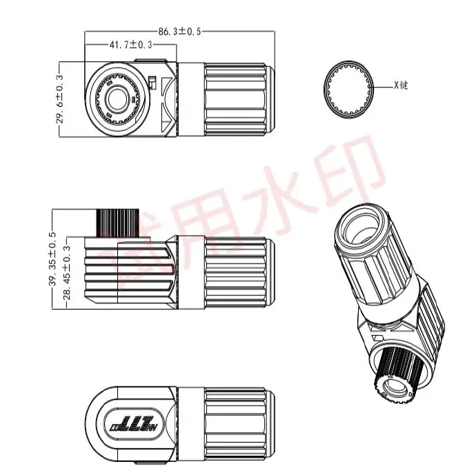 Larger Power 200a Ampere Energy Storage H8 Watertight Connector - Buy ...