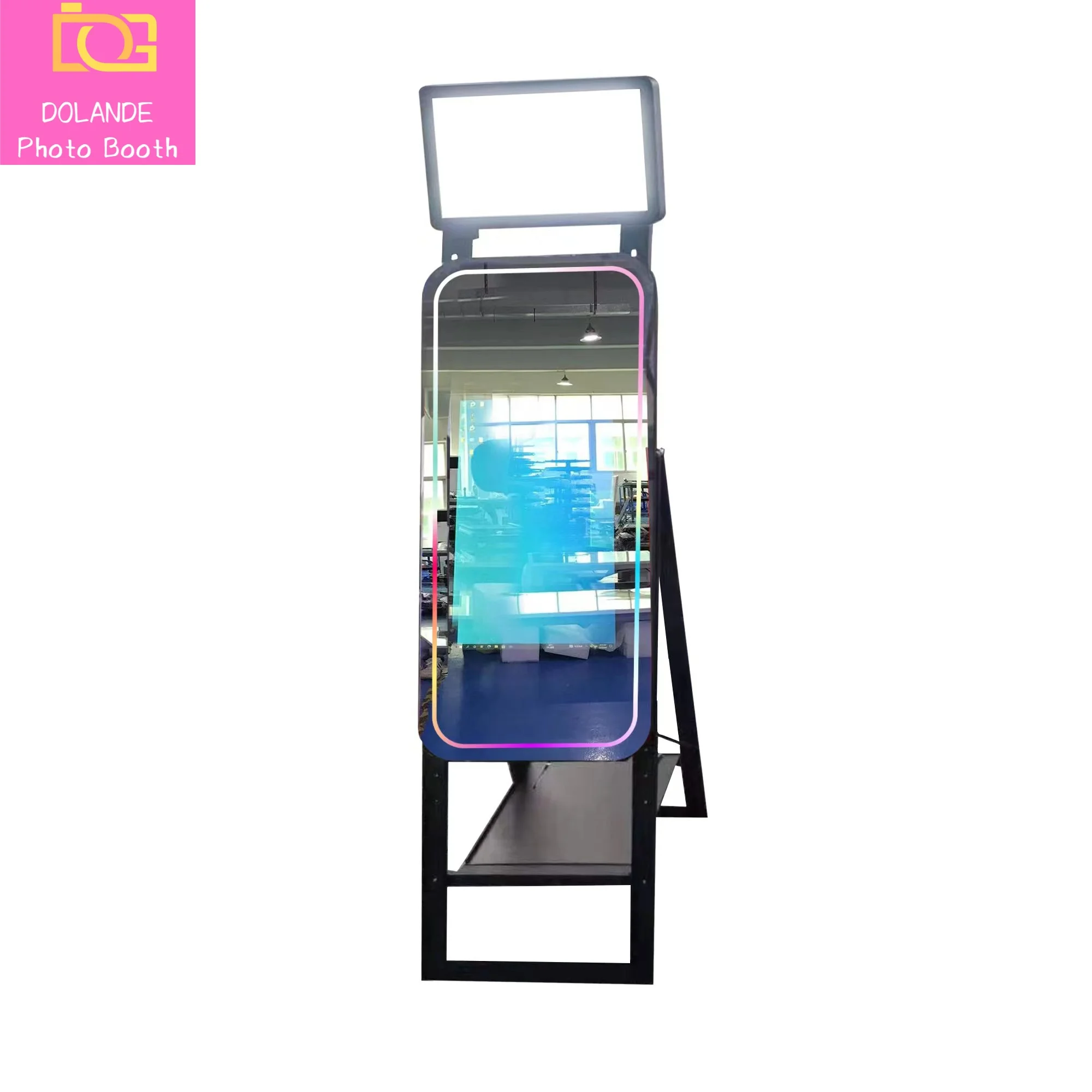 40"portable Open Air Flight Case Automatic Led Selfie 3d Photobooth ...