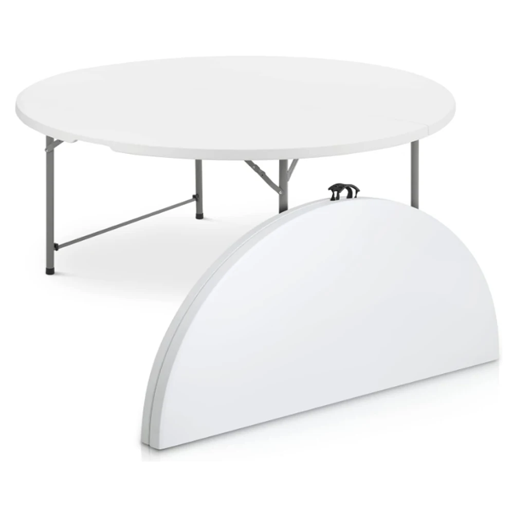 6ft 72inch Hdpe Tabletop 10 Seater Wedding Banquet Dining Foldable ...