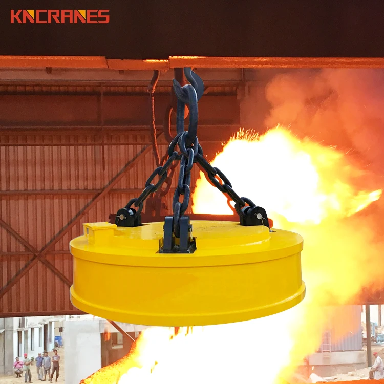 High Temperature Electromagnetic Scrap Lifting Magnets For Steel Scrap ...