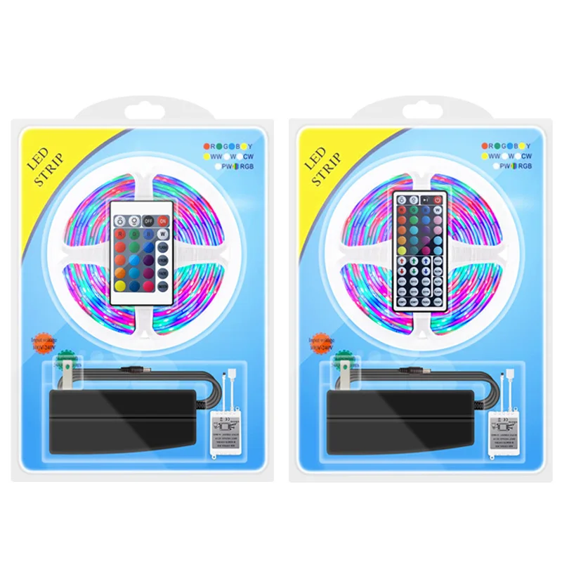 Smart Flexible RGB LED Strip Light Kit with Remote Control