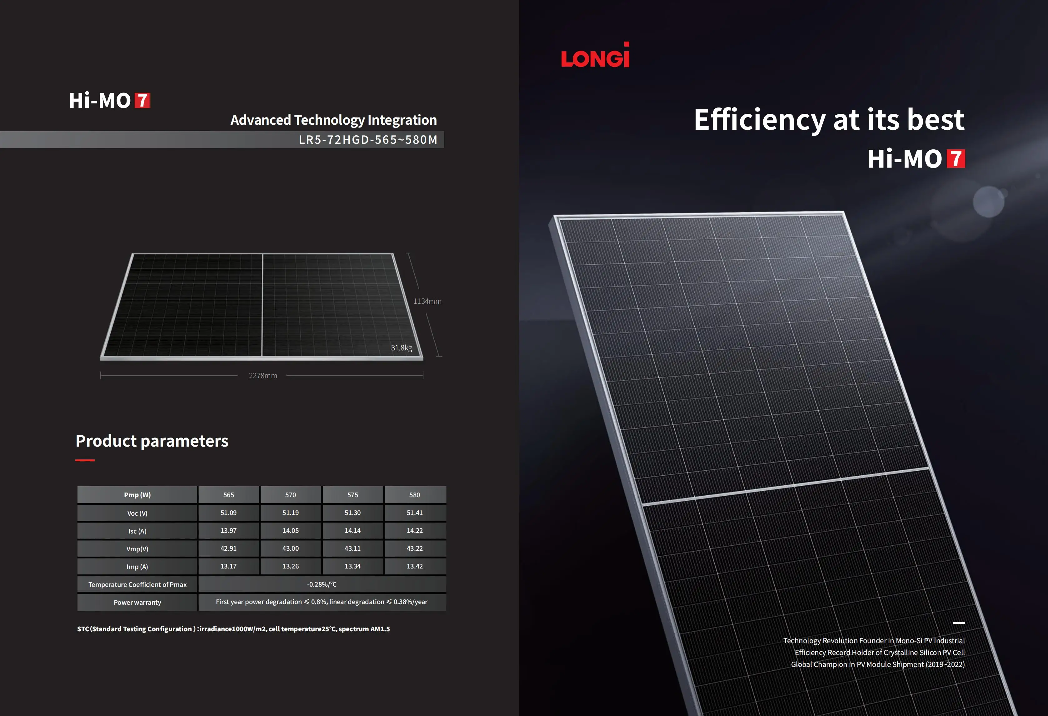 Longi Himo Pannelli Solor Costos Photovoltaic Module Double Glass 10bb 9bb 535w 540w 545w 550w ...