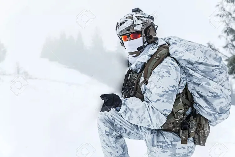 German Snow Conditions Outdoor Uniform Multitarndruck Camouflage Combat ...