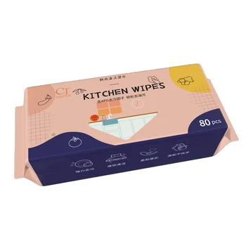 Non Woven Fabric Household Kitchen Cleaning Paper Towels Moist Kitchen ...