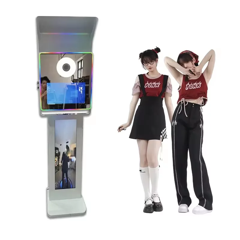 Wholesale Customized Circular Mirror Photo Booth for Wedding Party Used ...