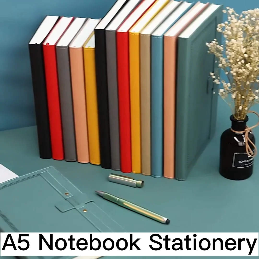 Hot Sell Business Plan Pu Leather Notebook A5 Notepad Enterprise Custom ...