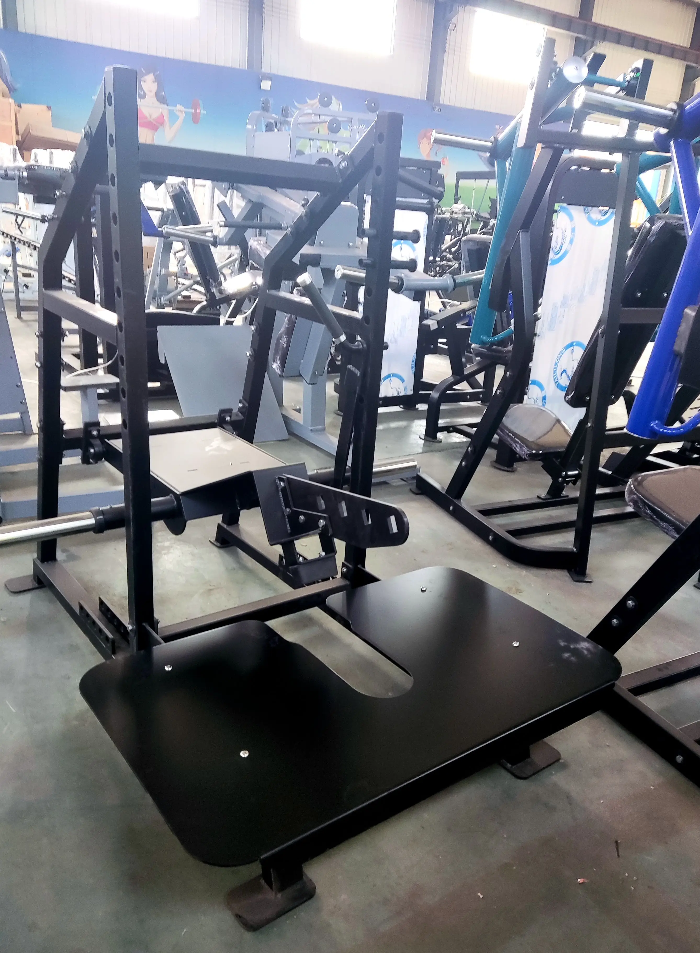 Strength Plate Loaded Pit Shark Gym Equipment Belt Squat Exercise ...