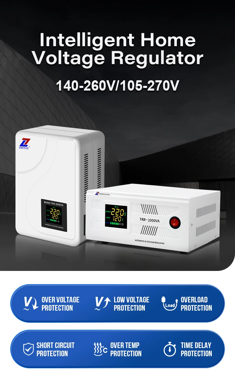 Wall Mounted 220v Voltage Stabilizer 3kva 5kva Ac Automatic Single ...