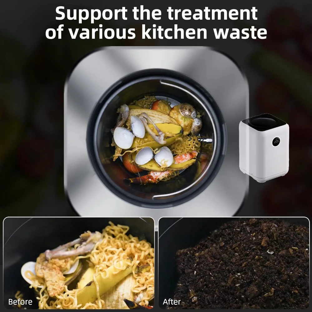 Stainless Steel Food Waste Disposer - Smart & Efficient