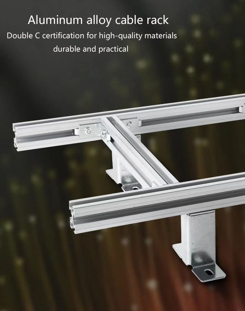 Customized Aluminum Ladder Tray System Multiple Sizes Cable Ladder Rack ...