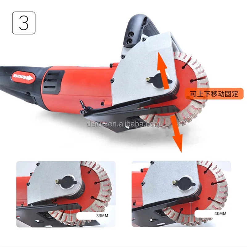 3800W Professional Concrete Wall Chaser Machine Wall Slotting Machine ...