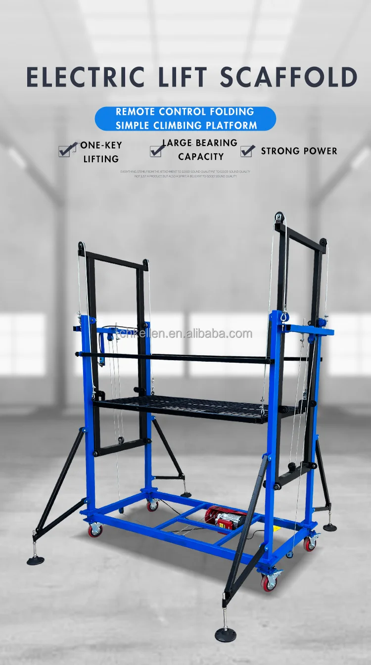 Mobile Scissor Platform Lift - Adjustable Electric Scaffold
