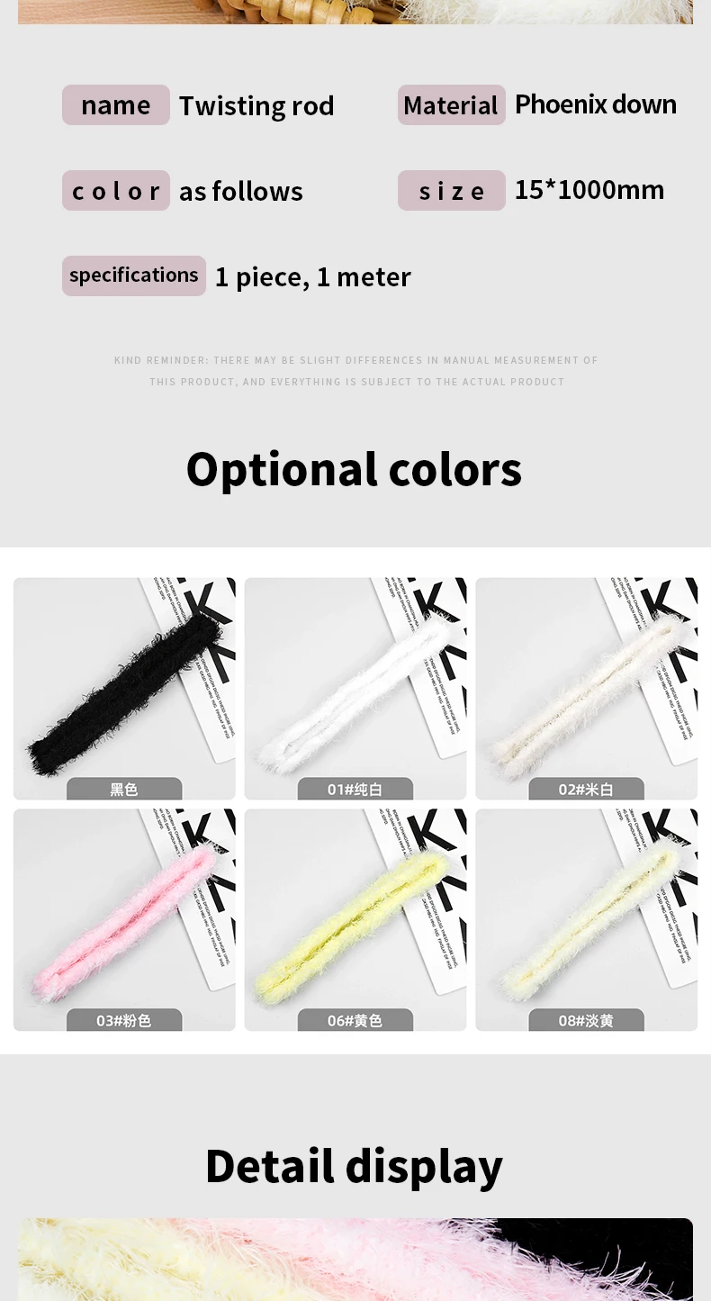 Bohe 15mm Pipe Cleaner Craft Set Phoenix Fuzzy Sticks Plush Twist ...