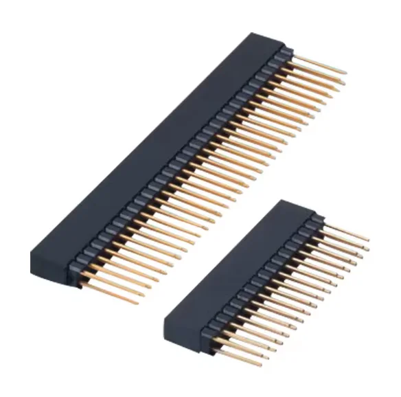 2.54mm pitch connector DIP double rows female header pin header 2.54mm PC104| Alibaba.com