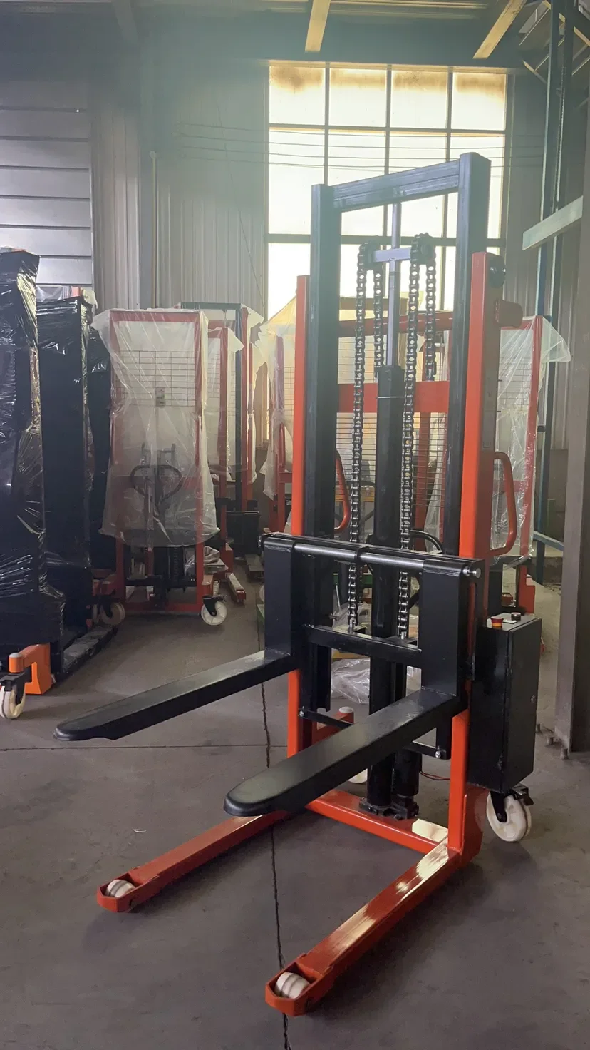 Xuyang 2 Ton 2m Lifter Manual Electric Pallet Stacker With Straddle ...