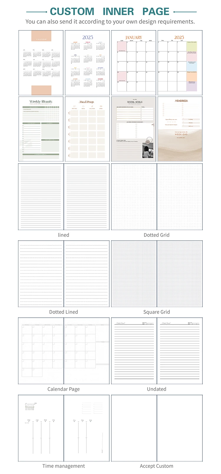 Custom Print Diary with Logo - Hardcover Linen Cover