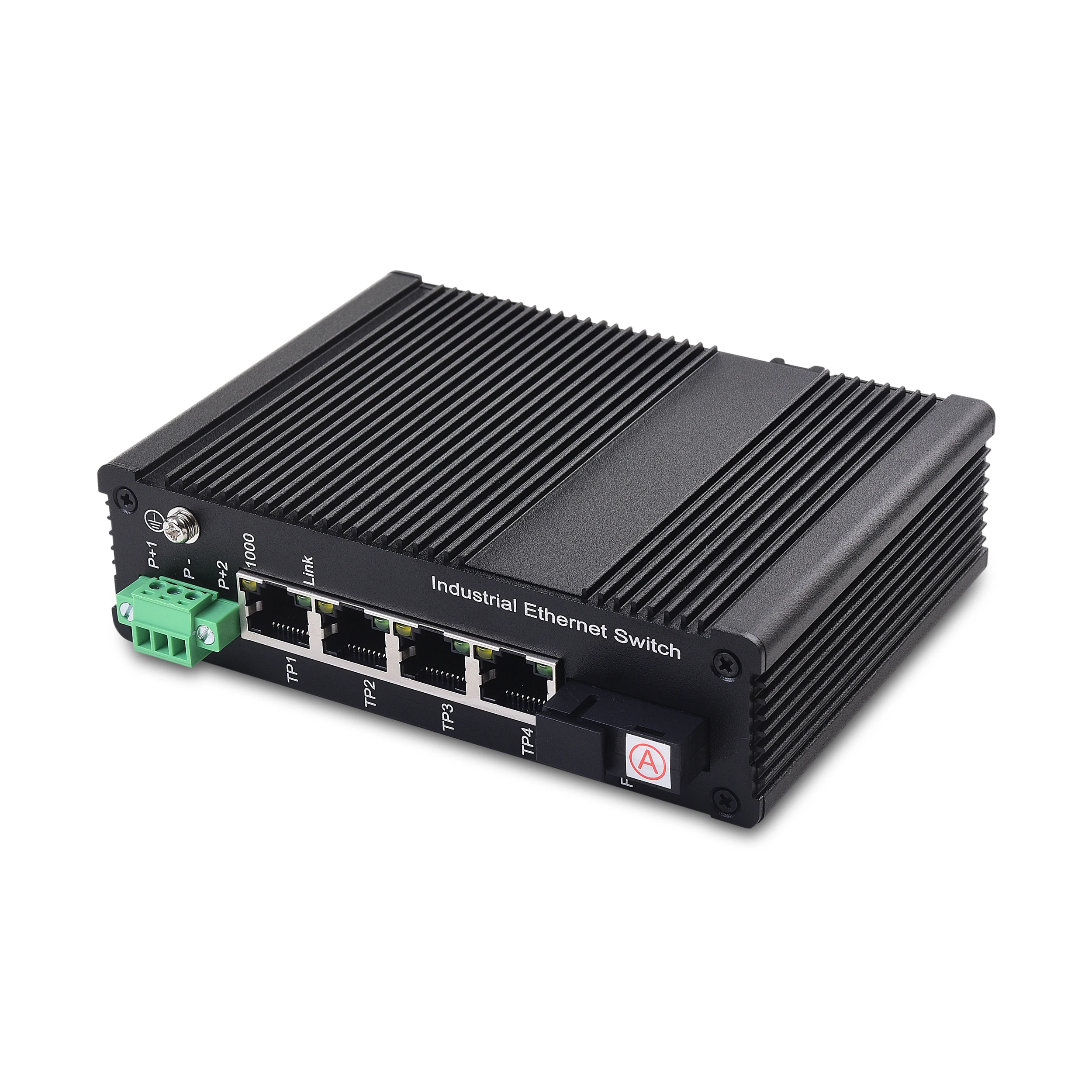 Wholesale Price Din Rail Industrial Unmanaged Ethernet Switch 4 Port Rj45+1 Fiber Ethernet ...
