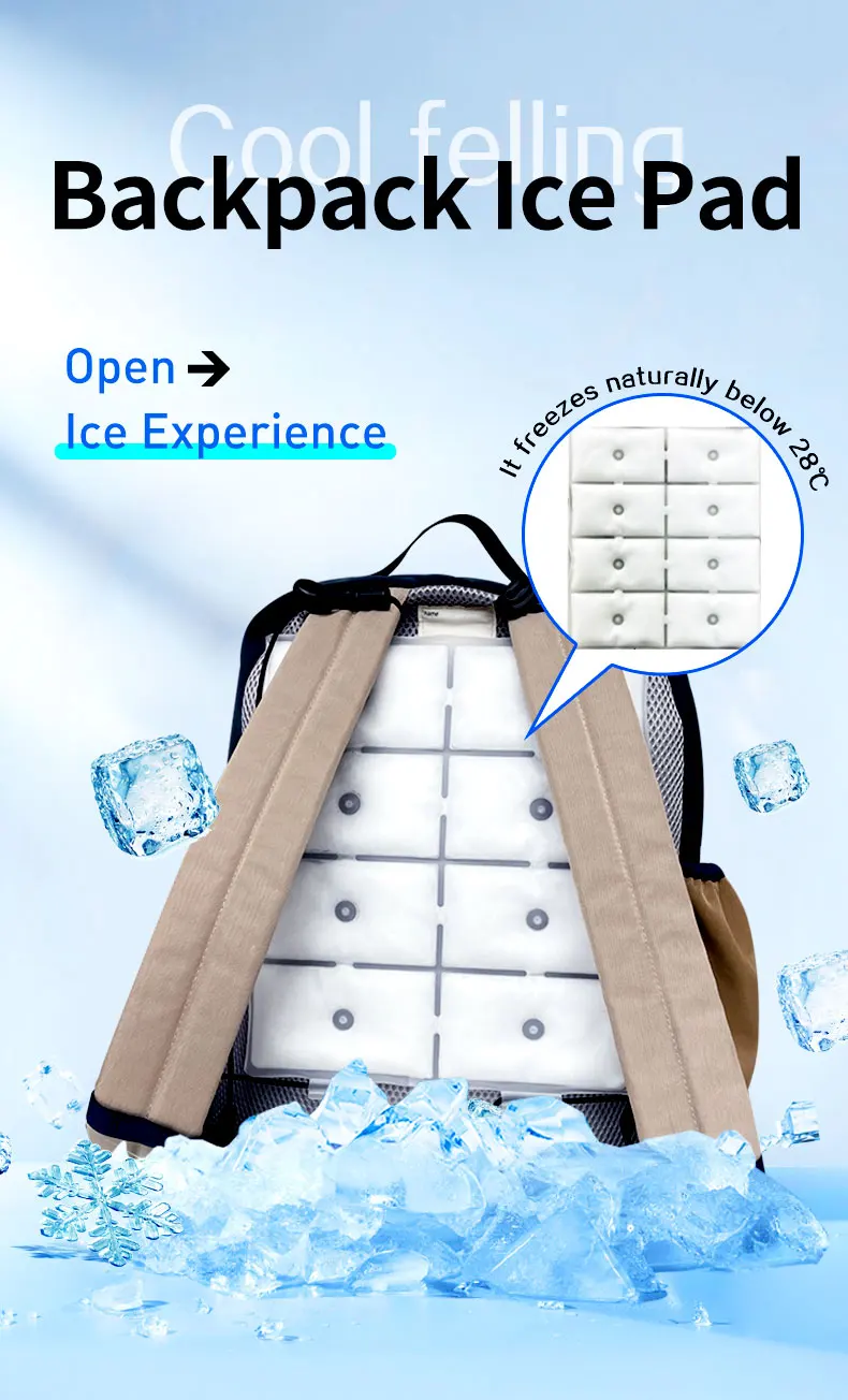 Attaches To Backpack Stroller Cooling Carry Cool Mat Natural Freeze ...
