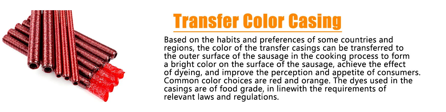 Casings Natural Plastic Collagen Kosher Halal Sausage-casing-artificial ...