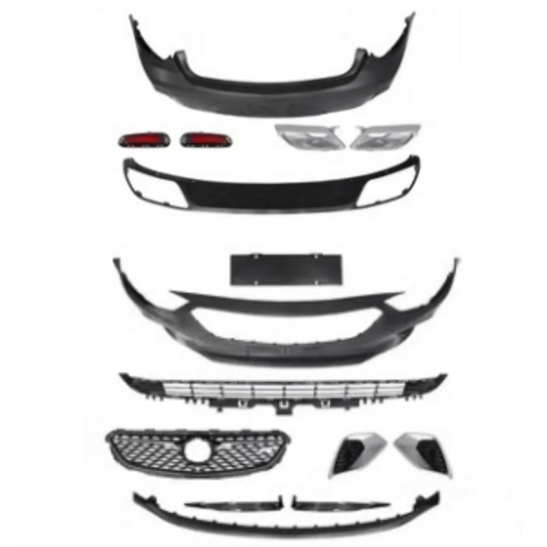 Body Kit Front Rear Bumper Assembly Grille For Buick Regal Opel ...