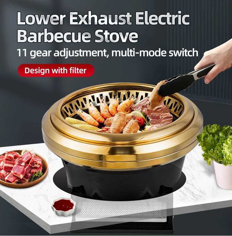 Korean Barbecue Indoor Restaurant Table Grill - Smokeless