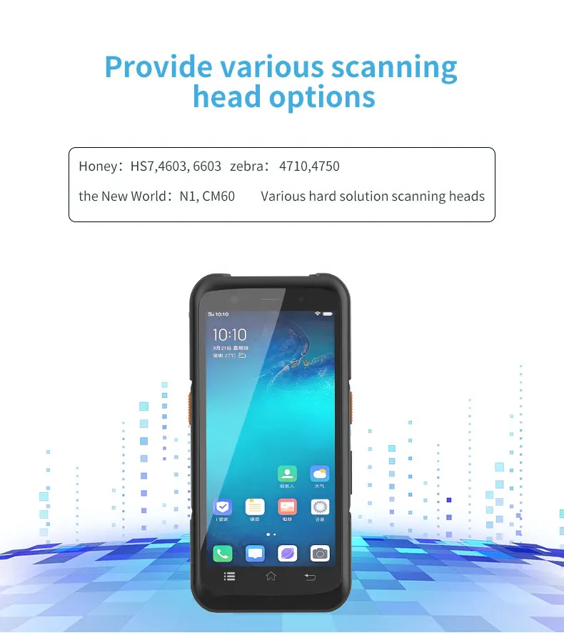 Industrial Plus Android Handheld Pda Scanner Qr Code Barcode Scanner Warehouse Inventory Mobile
