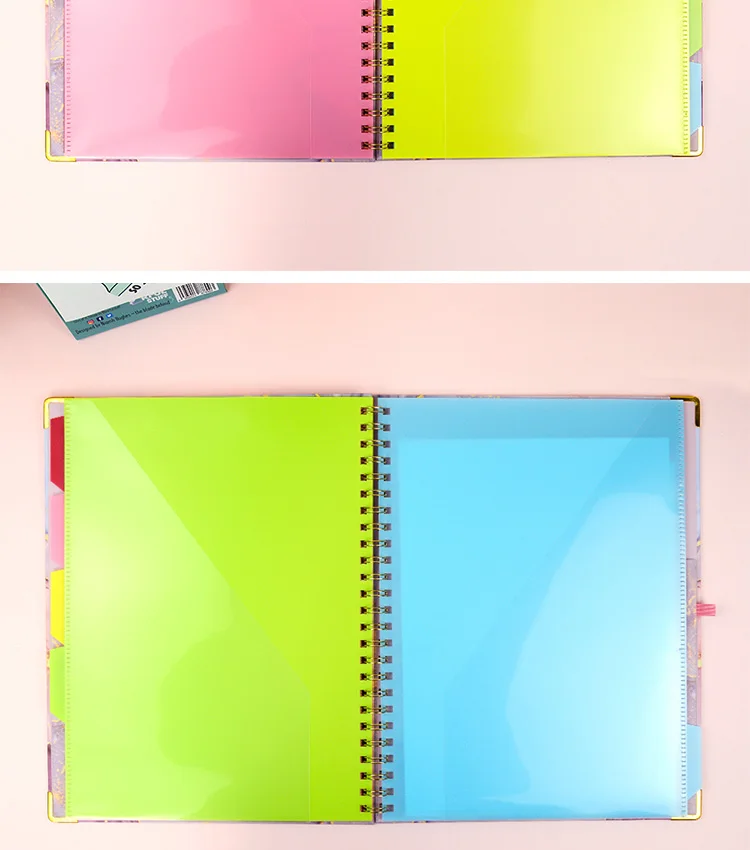 Custom Logo A4 Spiral File Folder With Pocket & Sticker Business ...